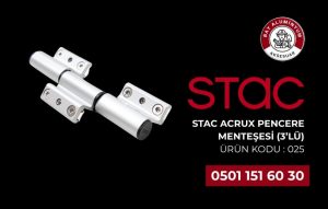 STAC Acrux Pencere Menteşesi (3’lü) Ürün Kodu: P025 | Bay Alüminyum ...